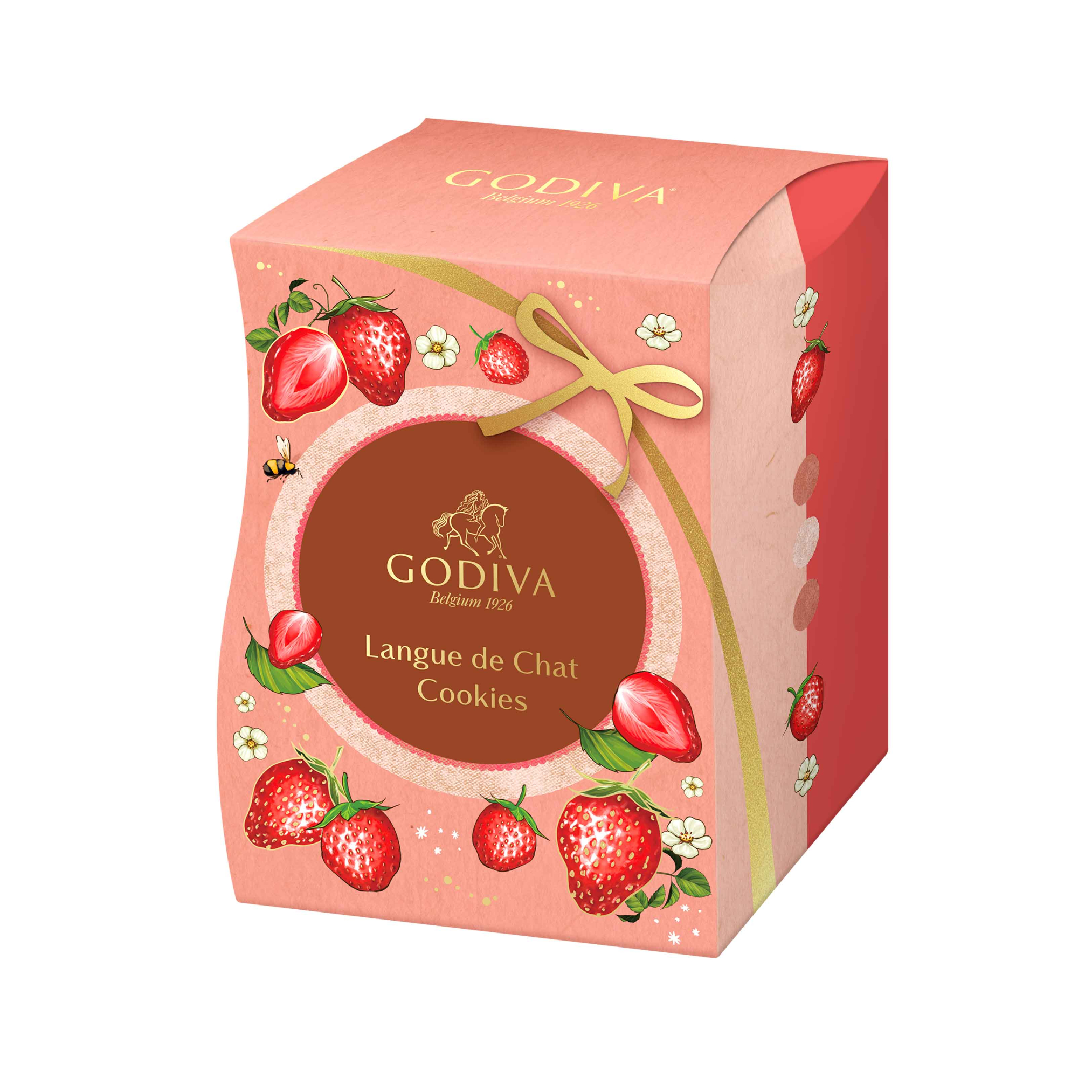 あまおう苺ラングドシャクッキー ホワイトチョコレート(4枚入り) | GODIVA（ゴディバ）のプレゼント・ギフト通販 | TANP（タンプ）